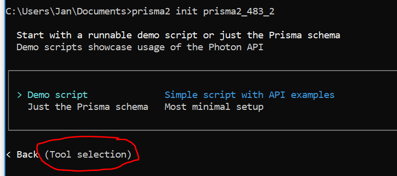`init`: Wrong "Back" detail · Issue #499 · prisma/prisma · GitHub