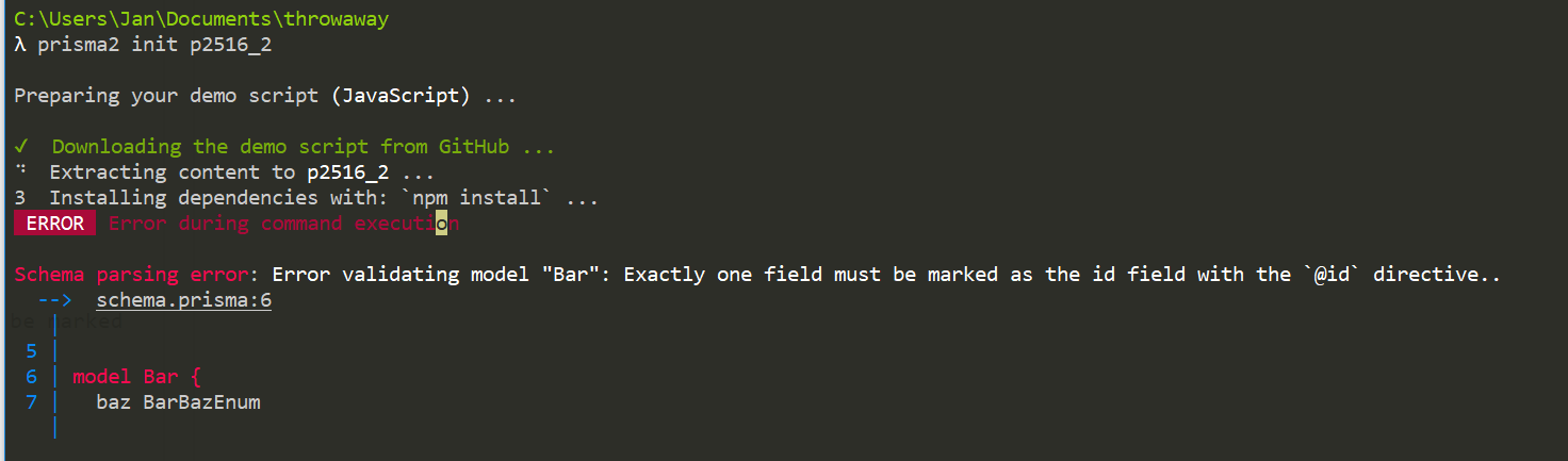 Introspection crashes on tables without primary key · Issue #559 · prisma/prisma · GitHub