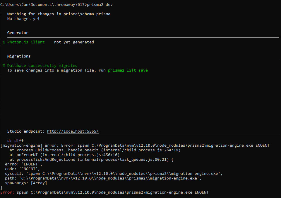 Handle missing or broken global migration engine · Issue #287 · prisma/migrate · GitHub