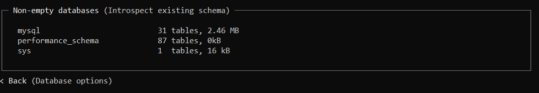 Introspection, MySQL: System databases · Issue #745 · prisma/prisma · GitHub