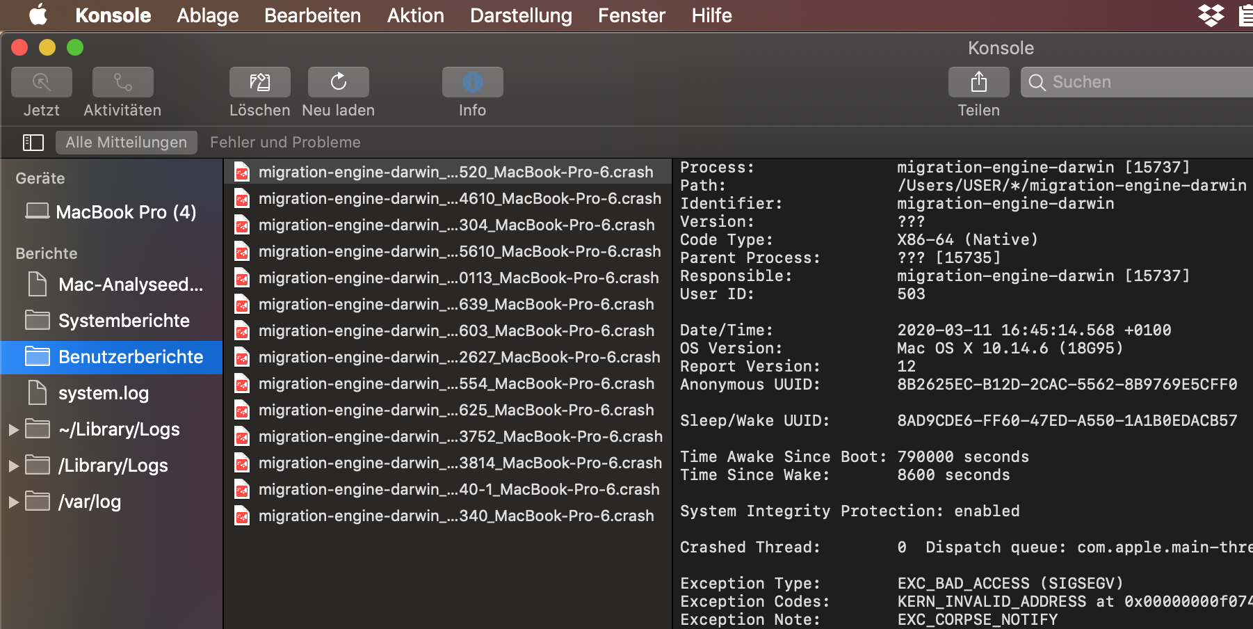 prisma2 migrate causes SIGSEGV segfault · Issue #364 · prisma/migrate · GitHub