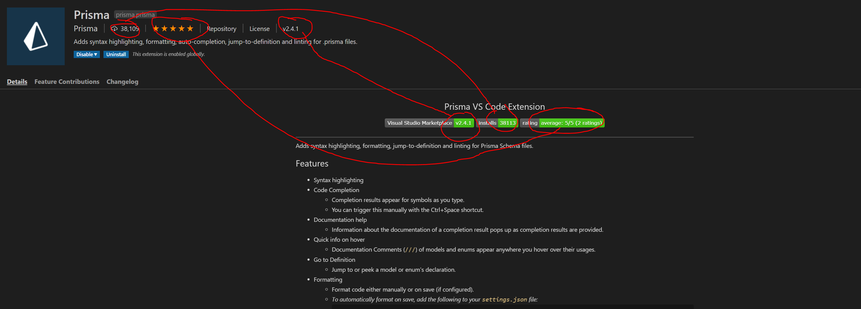 Remove badges from VSCode Marketplace README · Issue #393 · prisma/language-tools · GitHub