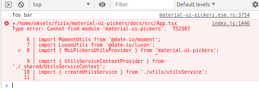 Dev mode · Issue #675 · mui/material-ui-pickers · GitHub