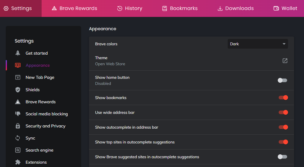 View of settings-main with smaller size · Issue #21618 · brave/brave ...