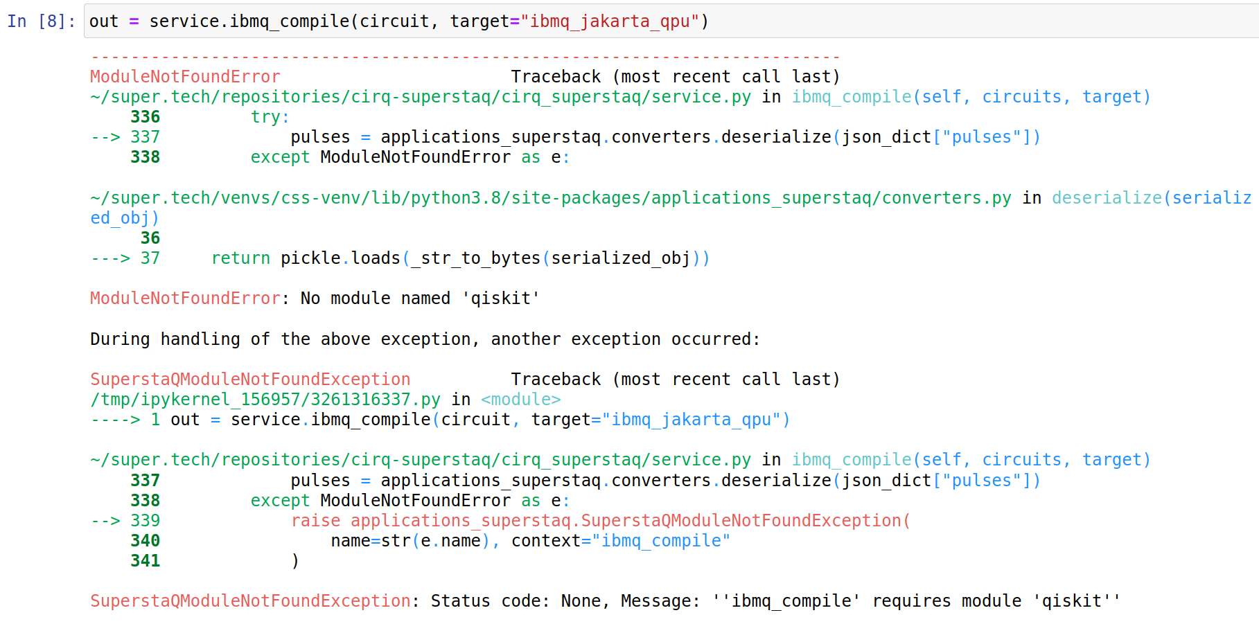 Module requirements for `ibmq_compile` · Issue #169 · Infleqtion/client ...