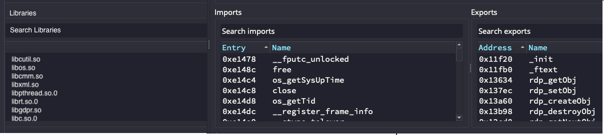 show imported libraries in Triage Summary · Issue #2765 · Vector35/binaryninja-api · GitHub