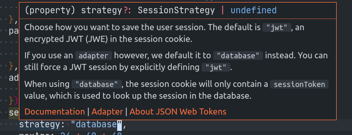 Documentation | Session strategy option · Issue #3224 · nextauthjs/next-auth · GitHub