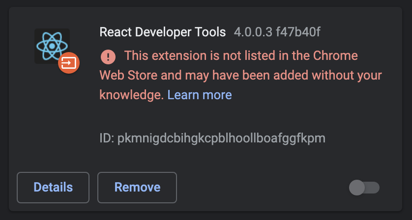 Unable to use downloaded build in Chrome · Issue #286 · bvaughn/react-devtools-experimental · GitHub