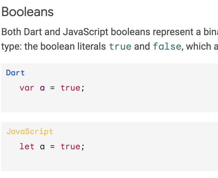 Use code block tags instead of plain text to identify language in Coming from article by ...