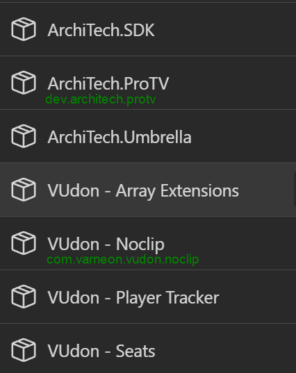 [FEATURE] Add subtext to all packages in the Manage Project page to show each package ID · Issue ...