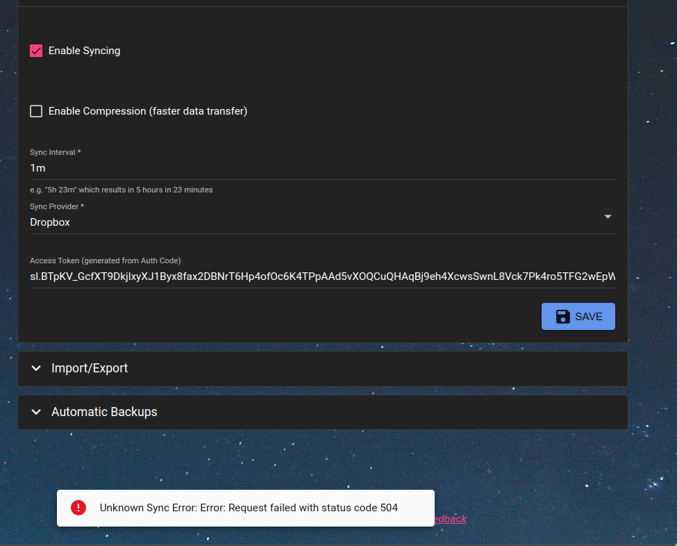 400 (linux-desktop), 504 (web app) errors · Issue #2352 · johannesjo/super-productivity · GitHub