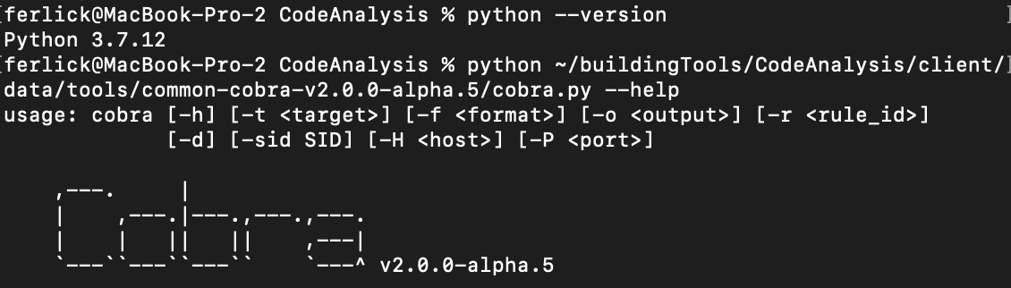 mac 当前环境不支持cobra工具步骤:['analyze'] · Issue #108 · Tencent/CodeAnalysis · GitHub