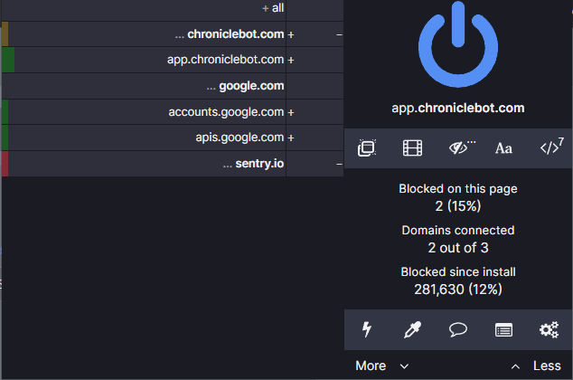 app.chroniclebot.com: breakage · Issue #15171 · uBlockOrigin/uAssets · GitHub