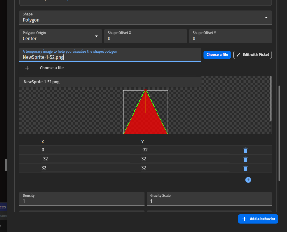 Physics 2 polygons hitbox doesn't scale with the object · Issue #4580 · 4ian/GDevelop · GitHub