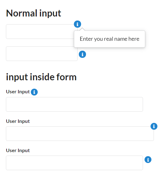 [input] Help Information Icon With Popup · Issue 1940 · Fomantic Fomantic Ui · Github