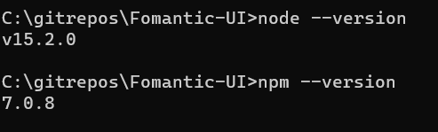[Installation] Installation breaks using Node >= 15 · Issue #1859 · fomantic/Fomantic-UI · GitHub