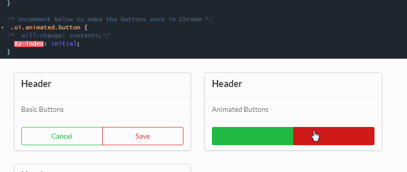 [Animated Buttons] should animate in Chrome · Issue #6663 · Semantic ...