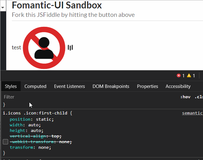 Grouped icon transformations not applied correctly · Issue #1740 · fomantic/Fomantic-UI · GitHub