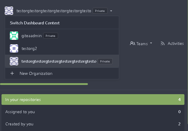 Dropdown don't cross over the navbar in dashboard page · Issue #24320 · go-gitea/gitea · GitHub