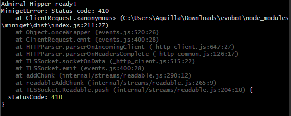 Bug: Error 410 while requesting specific YouTube song · Issue #942 · eritislami/evobot · GitHub