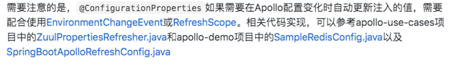 apollo的@ConfigurationProperties通过@RefreshScope给第三方框架带来的问题 · Issue #2145 · apolloconfig/apollo ...