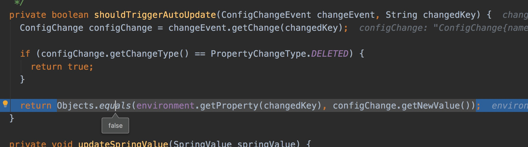 普通的SpringPlaceHolder配置，在远程更新后，本地的environment没有更新 · Issue #2159 · apolloconfig/apollo · GitHub