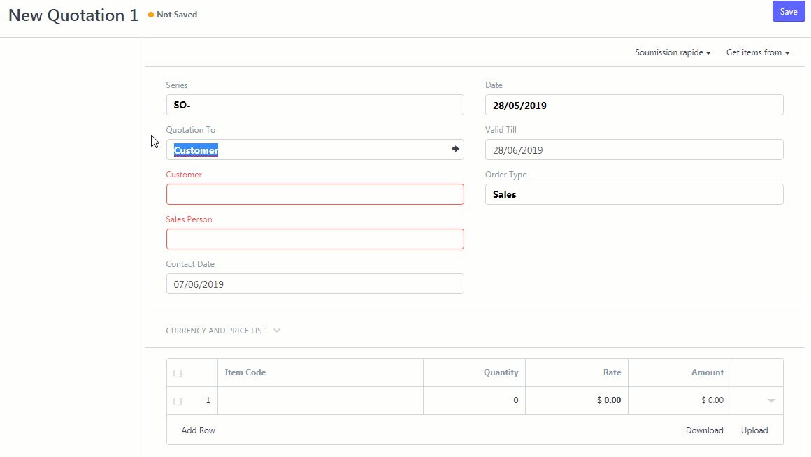 [bug] Quotation Base On Lead · Issue 17782 · Frappe Erpnext · Github