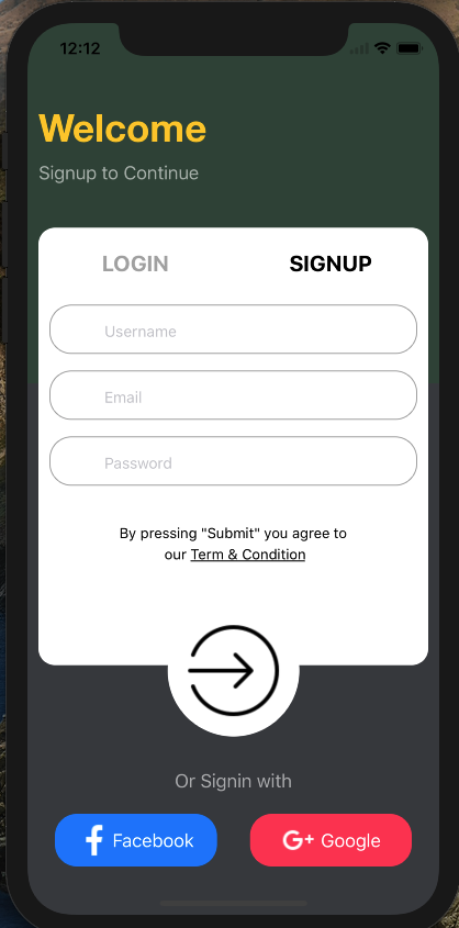 GitHub - emircanuzel/LoginSignUp