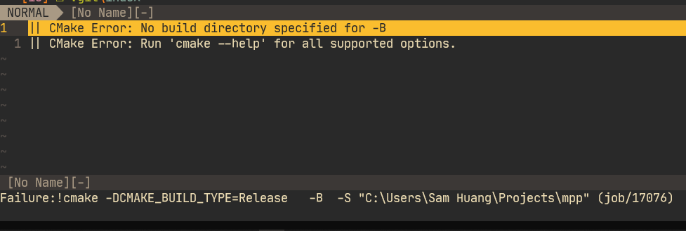`cmake` Cant Create Build Directory With Space In Path · Issue 125 · Ilyachurcmake4vim · Github