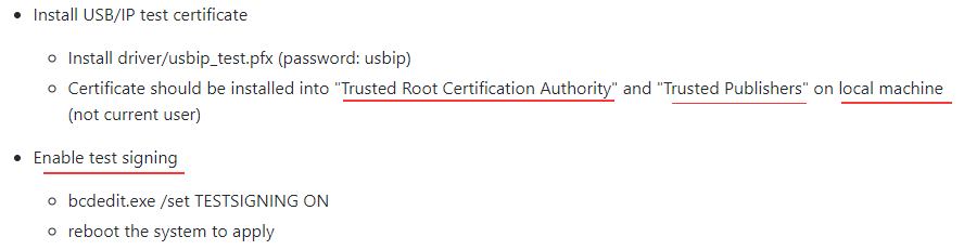 Problem with usbip-win (Certificate Issue) · Issue #71 · cezanne/usbip-win · GitHub