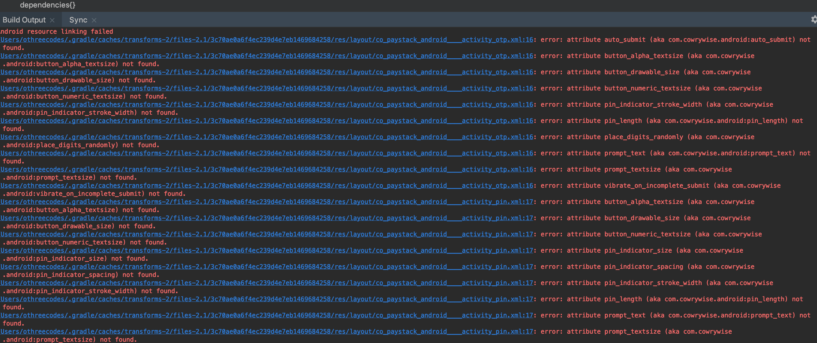 Sdk Installing Error · Issue 69 · Paystackhqpaystack Android · Github 5610