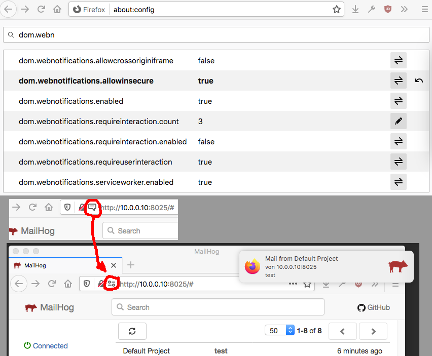 Feature request: Web browser notification · Issue #243 · mailhog/MailHog · GitHub
