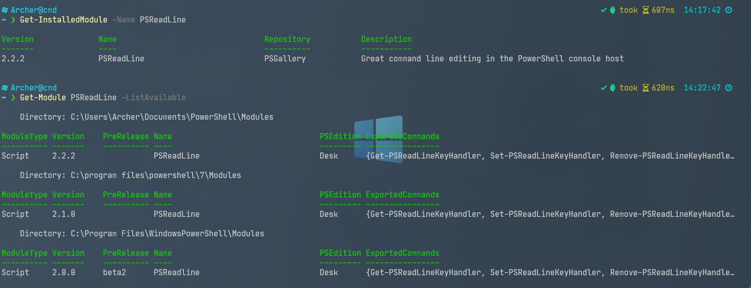 Multiple versions of PSReadLine · Issue #3221 · PowerShell/PSReadLine · GitHub