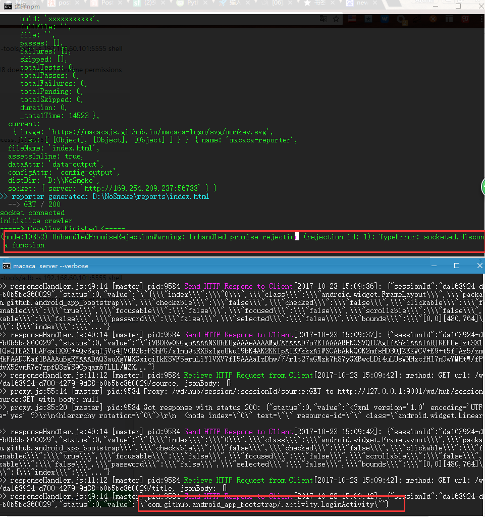 win10 安卓默认配置遍历报错 · Issue #28 · macacajs/NoSmoke · GitHub