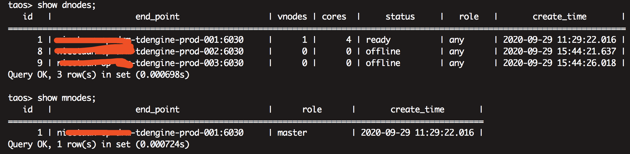 dnode offline after drop and create again · Issue #3725 · taosdata/TDengine · GitHub
