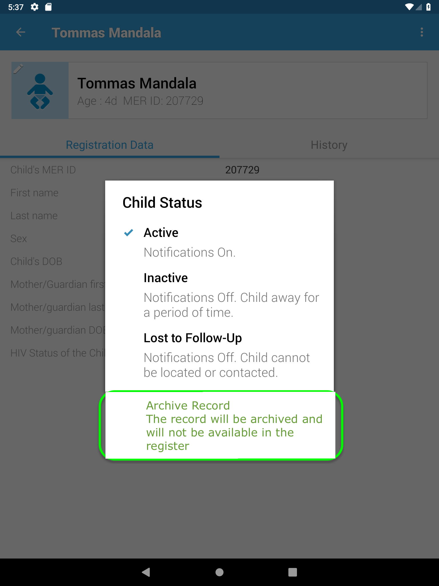 Child Close menu option · Issue #313 · opensrp/opensrp-client-giz-malawi · GitHub
