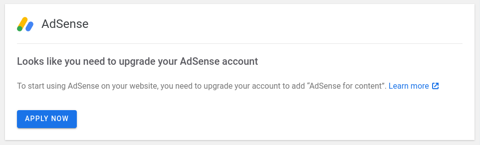 Implement UI for new AdSense setup account components · Issue #4763 ...