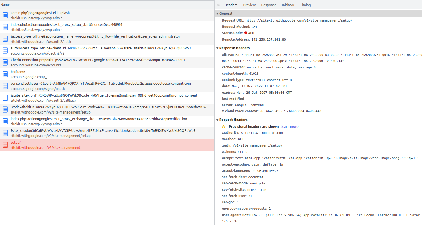 Users unable to complete setup due to Error: Bad Request: missing parameter: ‘code’ · Issue ...