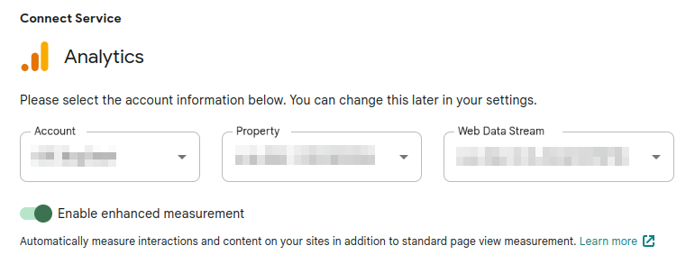 Add "Enable enhanced measurement" toggle to Analytics Setup and Settings pages. · Issue #7459 ...