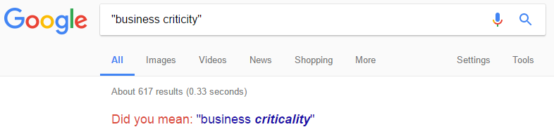 [9.2] Business criticality better than Business criticity · Issue #3199 ...