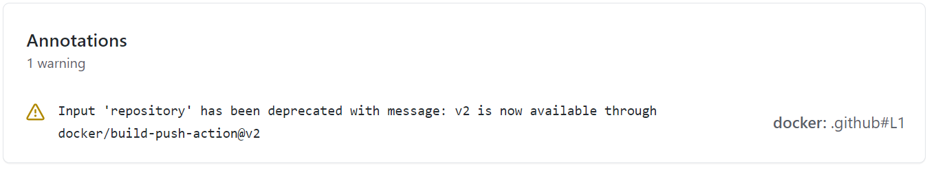 Docker Action has a warning about a deprecated GHA config · Issue #1005 · jupyterhub/repo2docker ...