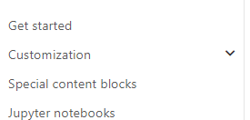 Allow the left navigation menu to collapse at the "part" level · Issue #460 · executablebooks ...