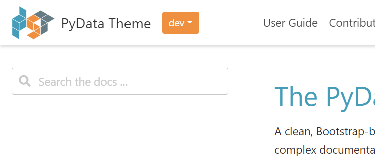 Choose between a horizontal and a diagonal logo · Issue #701 · pydata/pydata-sphinx-theme · GitHub