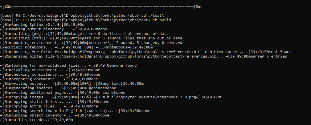 Cli Output Encoding Issues In Windows · Issue 574 · Jupyter Bookjupyter Book · Github 6441