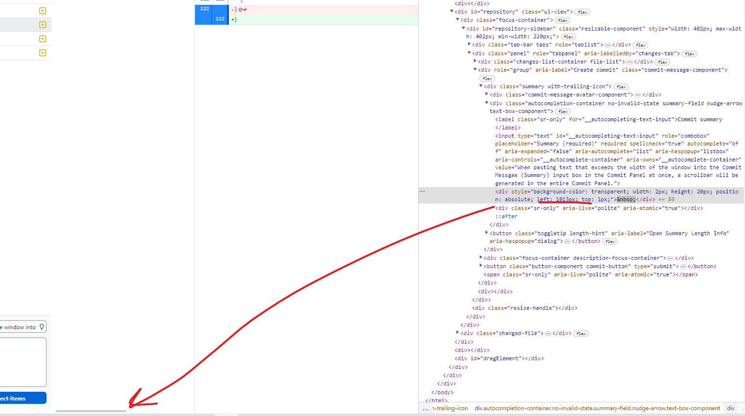 An Unexpected Scrollbar Was Generated On The Commit Panel · Issue 17320 · Desktopdesktop · Github