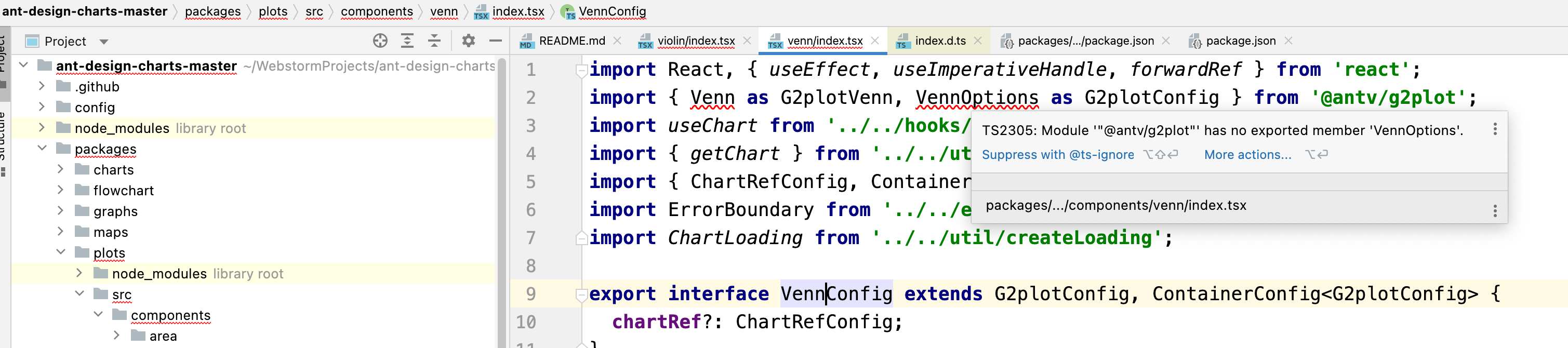 Module '"@antv/g2plot"' has no exported member 'Violin'🐛[BUG] · Issue #1112 · ant-design/ant ...