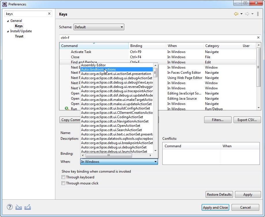 "Auto::bndtools actions" remains in Preferences window after uninstalling · Issue #5077 ...