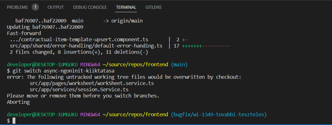 Provide Better Feedback When Unable To Checkout · Issue 2536 · Gitkrakenvscode Gitlens · Github