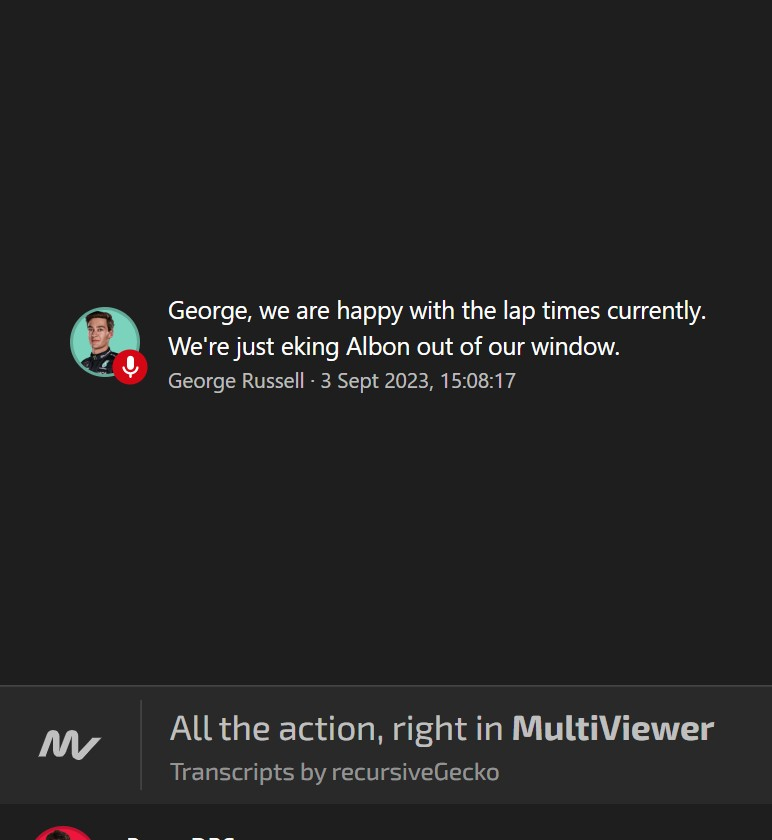 AI Transcript screenshot glitches. · Issue #451 · f1multiviewer/issue-tracker · GitHub