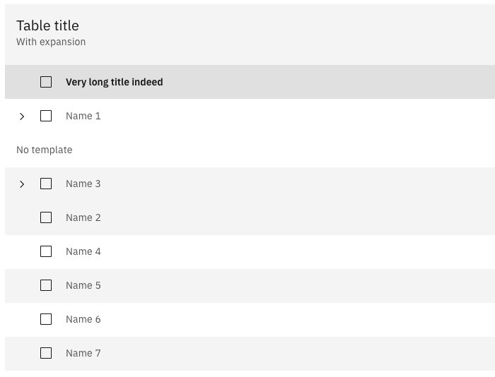 Expansion table stripped="true" changes the strip rows background ...